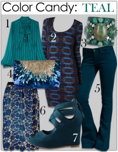 Color Candy: Teal - Celebrity Style Guide